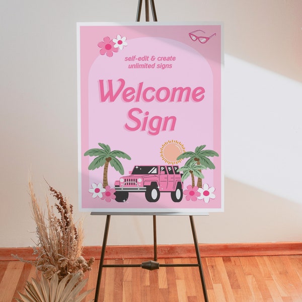 Barbie Welcome Sign - Etsy