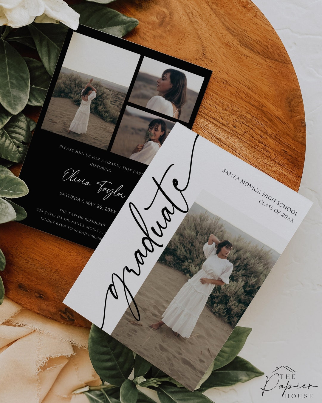 Minimalist Senior Graduation Invitation | Graduation Party Template ...