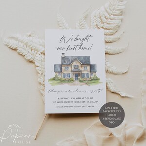 Editable Housewarming Party Invitation Template Minimal Housewarming ...