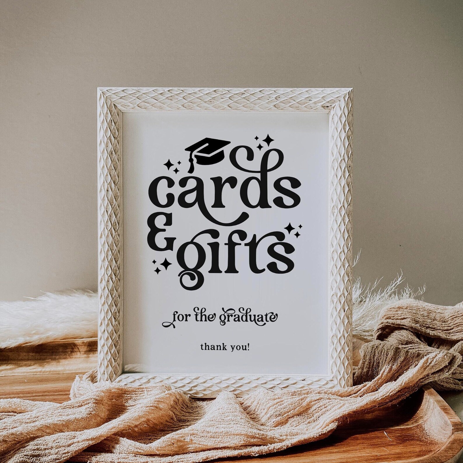 Retro Boho Graduation Wishes Card Template Graduation Advice Well ...