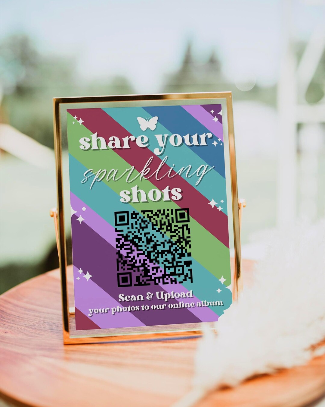 30 Flirty Thriving Photo QR Code Sign | Birthday Photos QR Code Sign ...