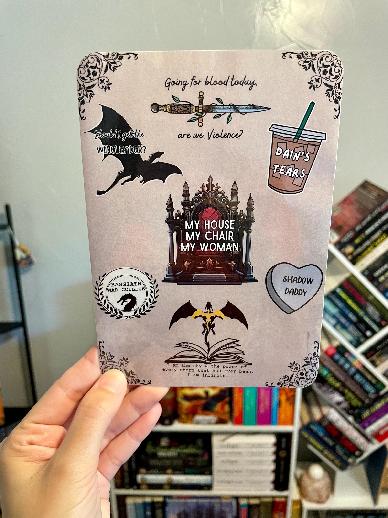 Fourth Wing Inspired Kindle Paperwhite Clear Case Insert DIGITAL FILE ...