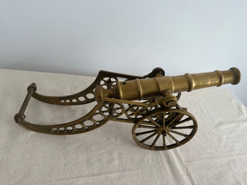 Antique Pure Brass Cannon - Etsy