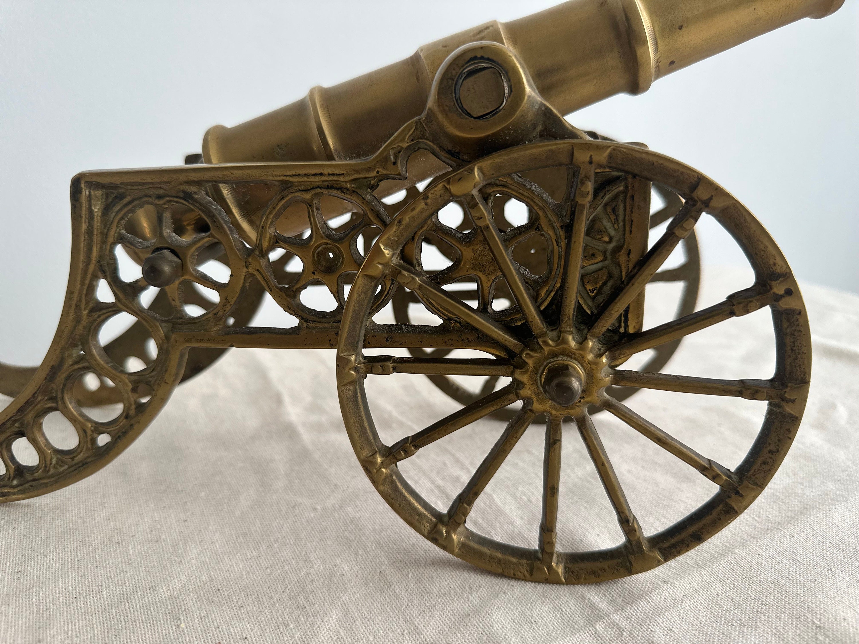 Antique Pure Brass Cannon - Etsy