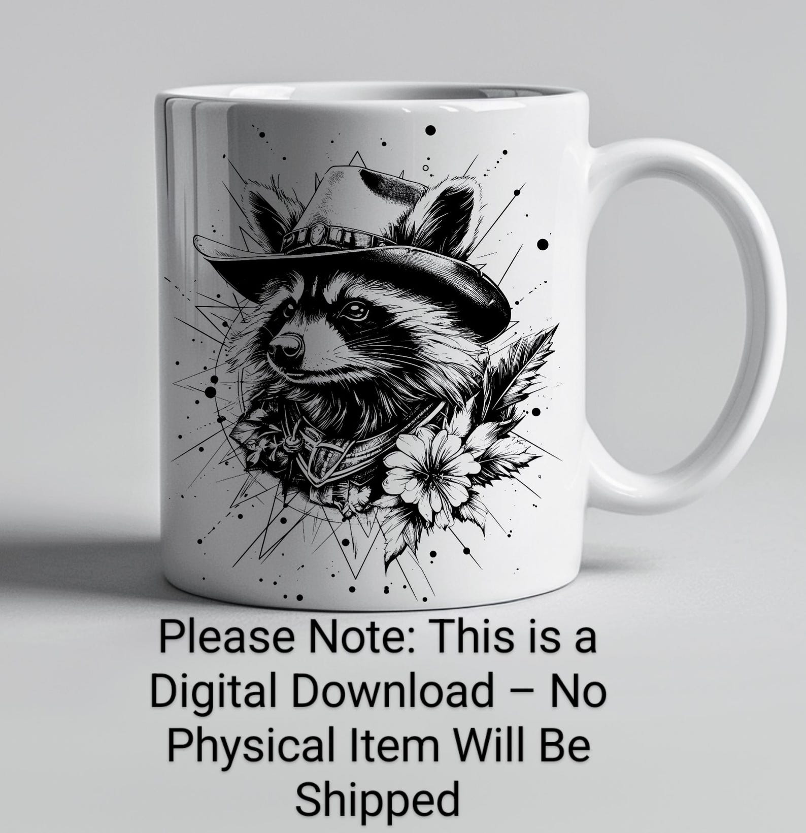 Cheeky Raccoon Cowboy Fun Country & Western Art for Home Decor, Crafts ...