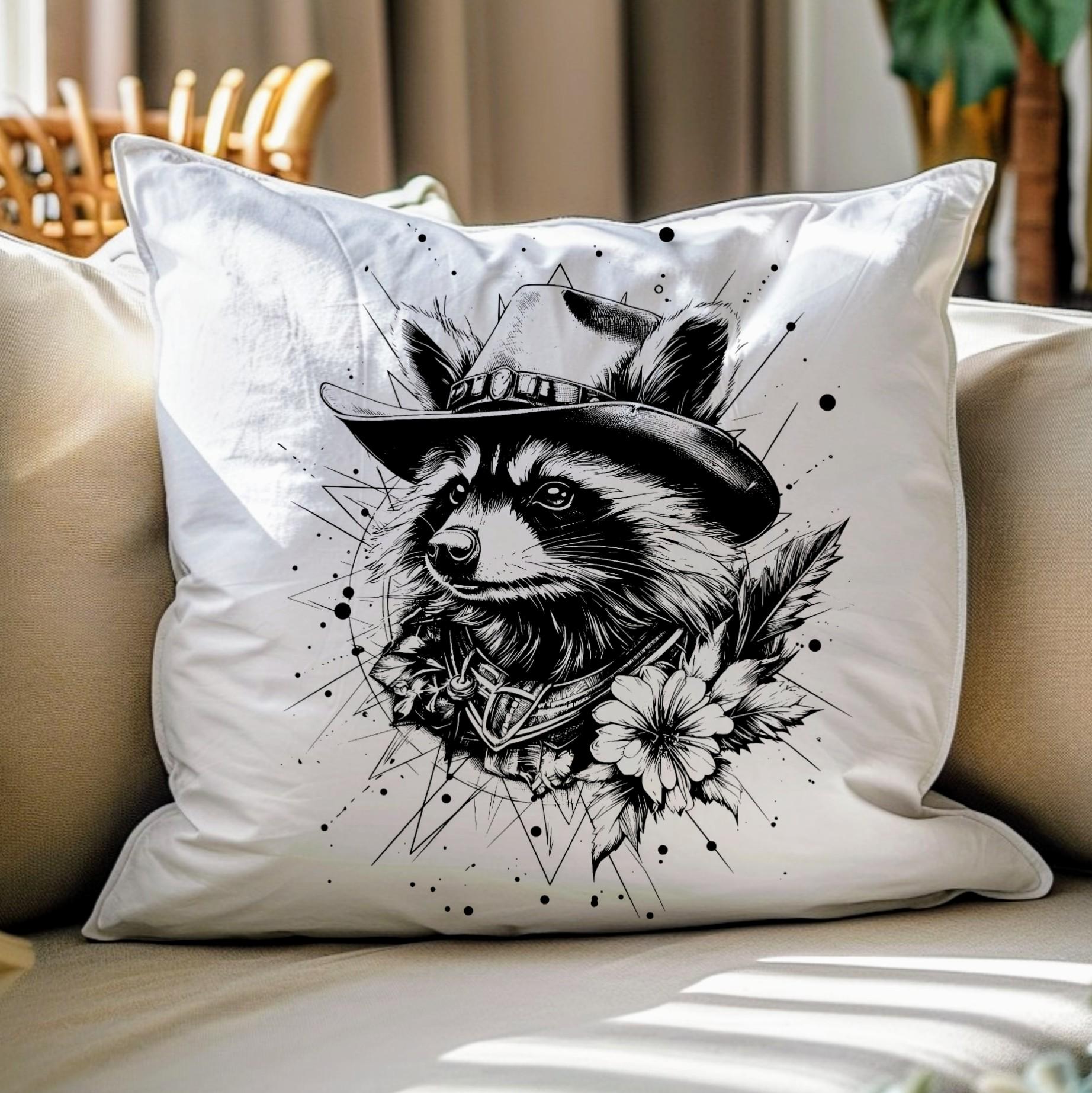 Cheeky Raccoon Cowboy Fun Country & Western Art for Home Decor, Crafts ...