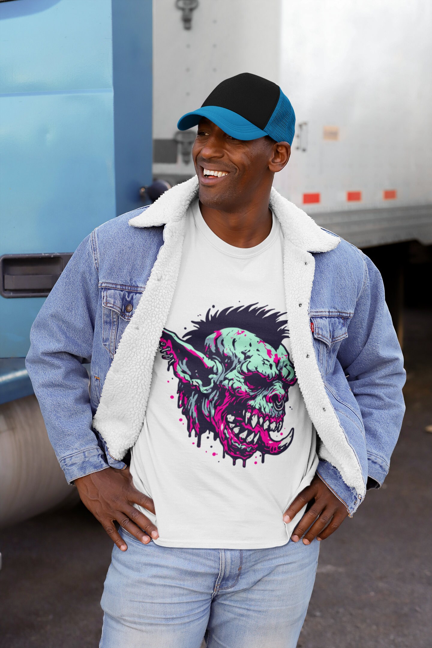 Orc Head Goth, Shirt Design, Printable, Digital Download Horror Alt Emo ...