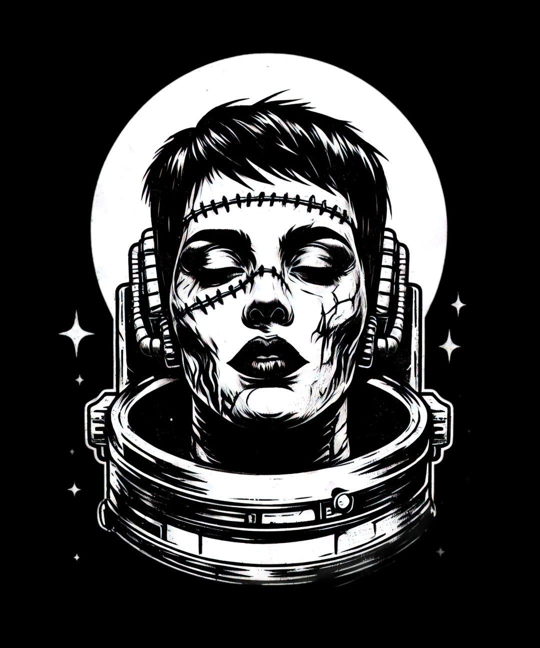 Zombie Astronaut PNG – Horror Space Clipart, Undead Cosmonaut Digital ...