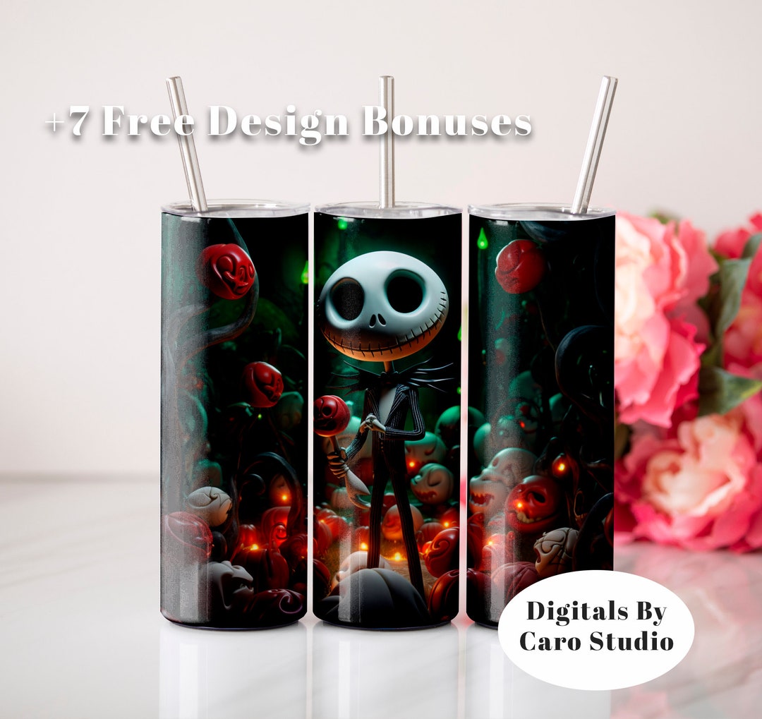 3D Skeleton Tim Burton Coraline Jack Skellington Seamless - Etsy