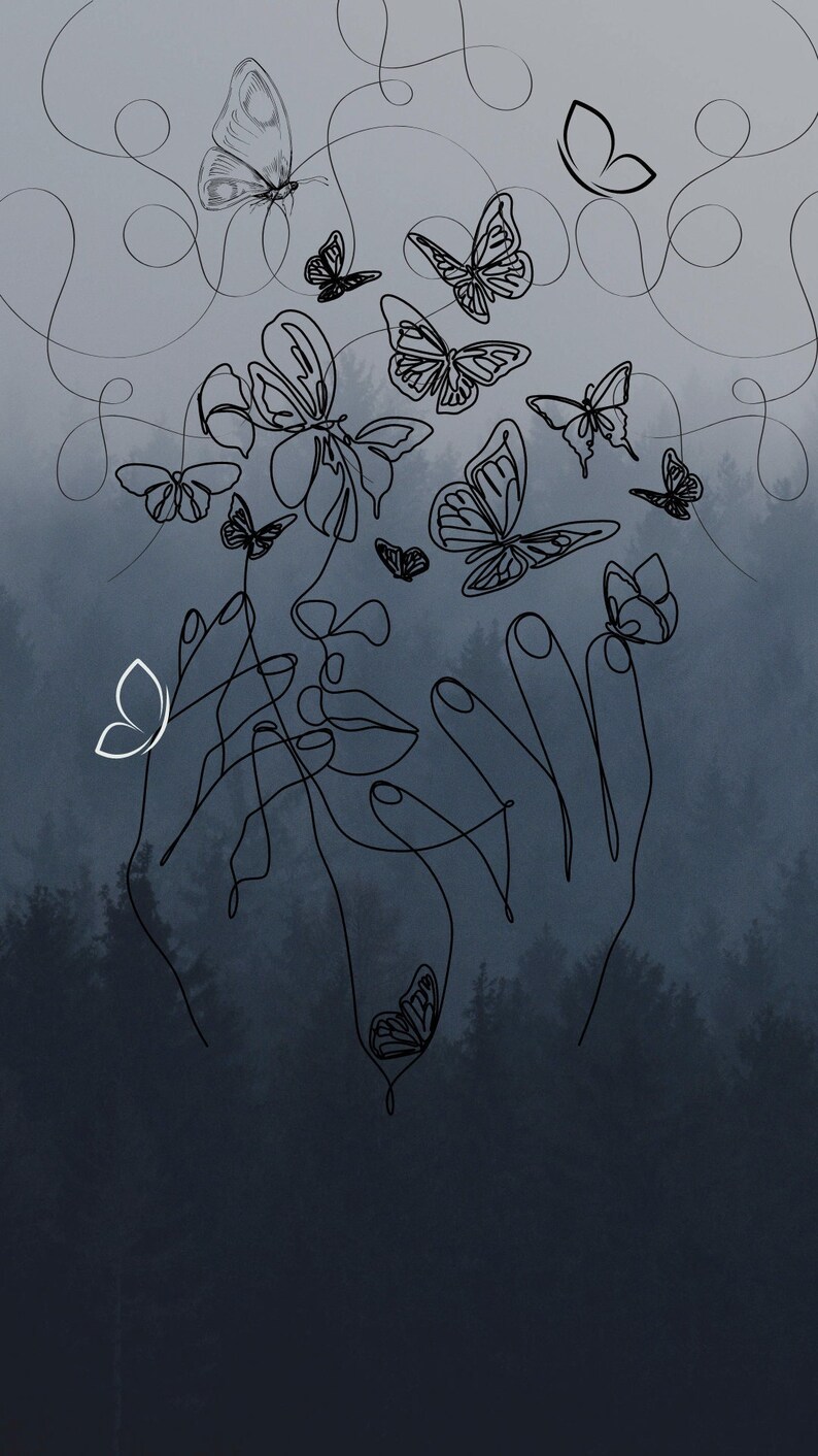 Blue Mind Wallpaper - Etsy