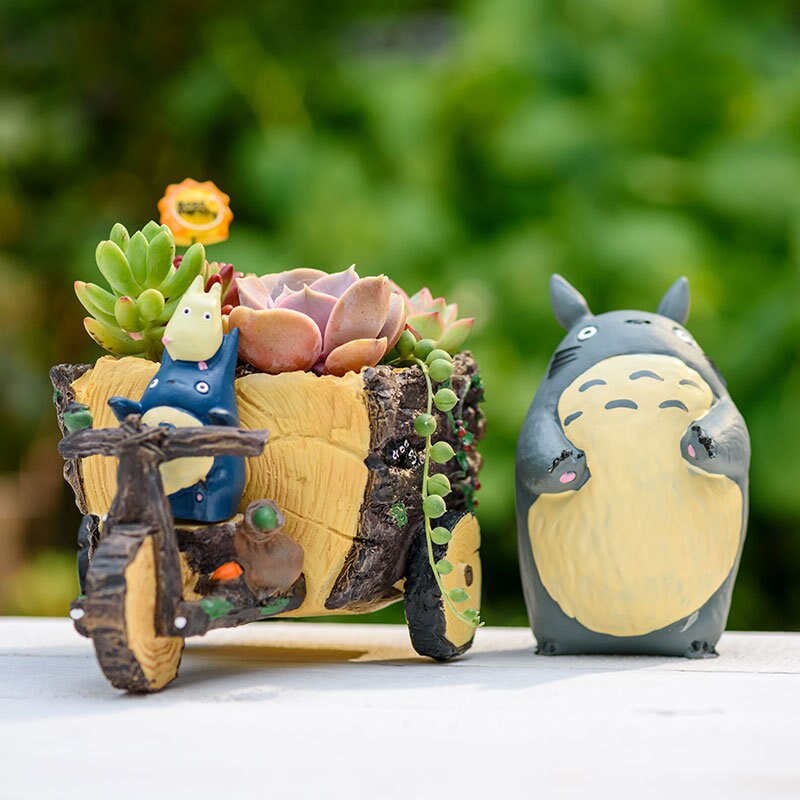 Totoro Hugging Ceramic Pot Succulent Micro Landscape Creative - Etsy
