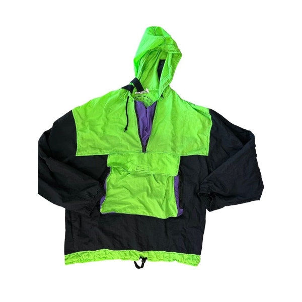 Neon Windbreaker - Etsy