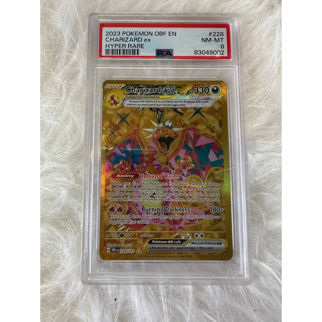 Pokemon Charizard EX Hyper Rare Obsidian Flames PSA Graded Near Mint - Etsy