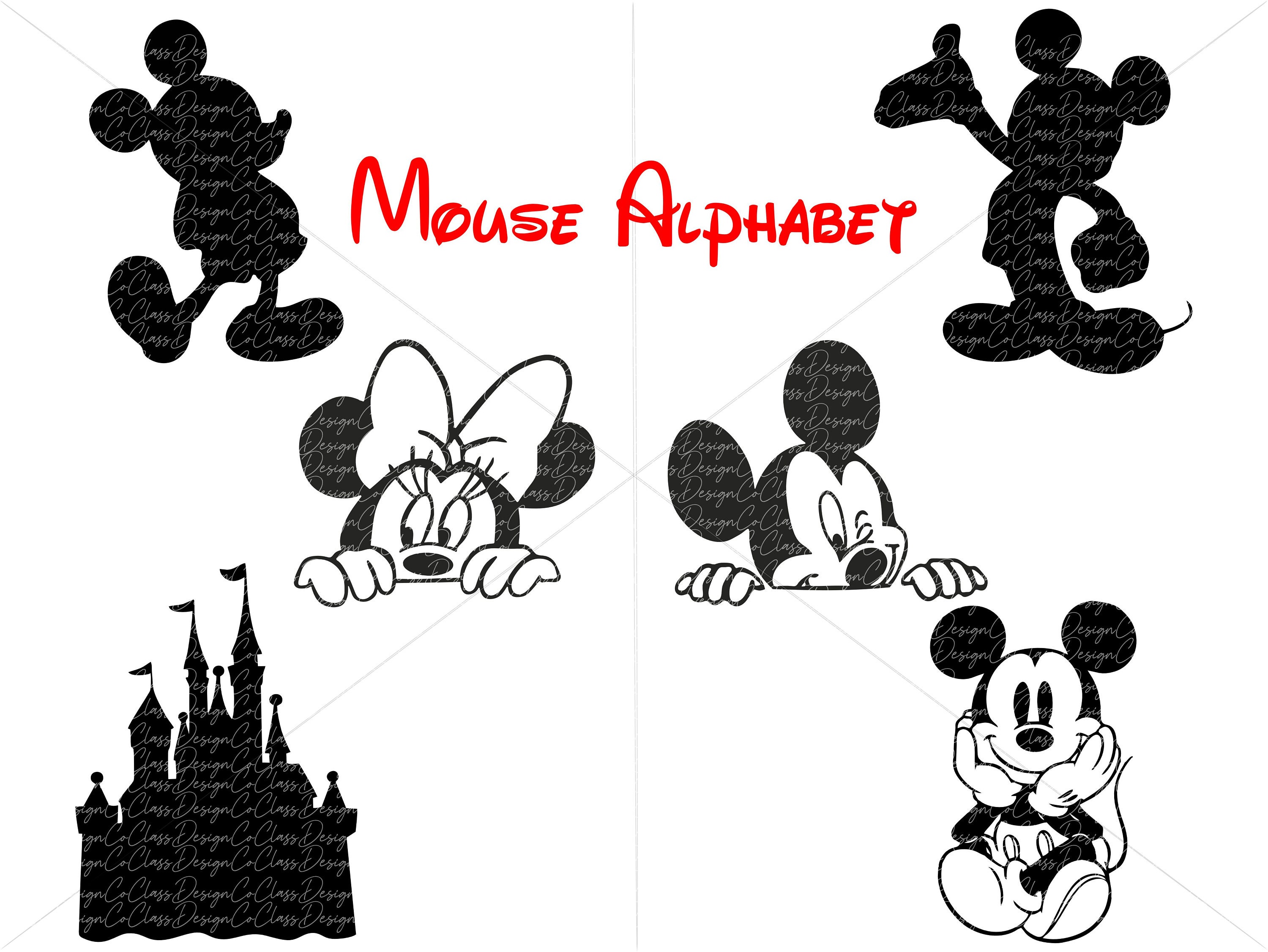 Mouse Alphabet SVG Mouse Font SVG Mouse Ttf Letters SVG - Etsy UK