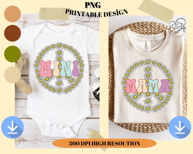 Mama Mini SVG Heart Mama Mini SVG Mama Mini Cut File for - Etsy