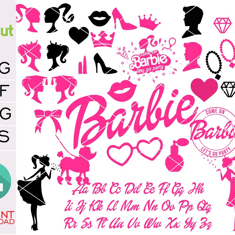 Barbie Svg - Etsy