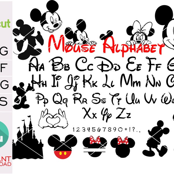 Mickey Mouse Cricut Free - Etsy