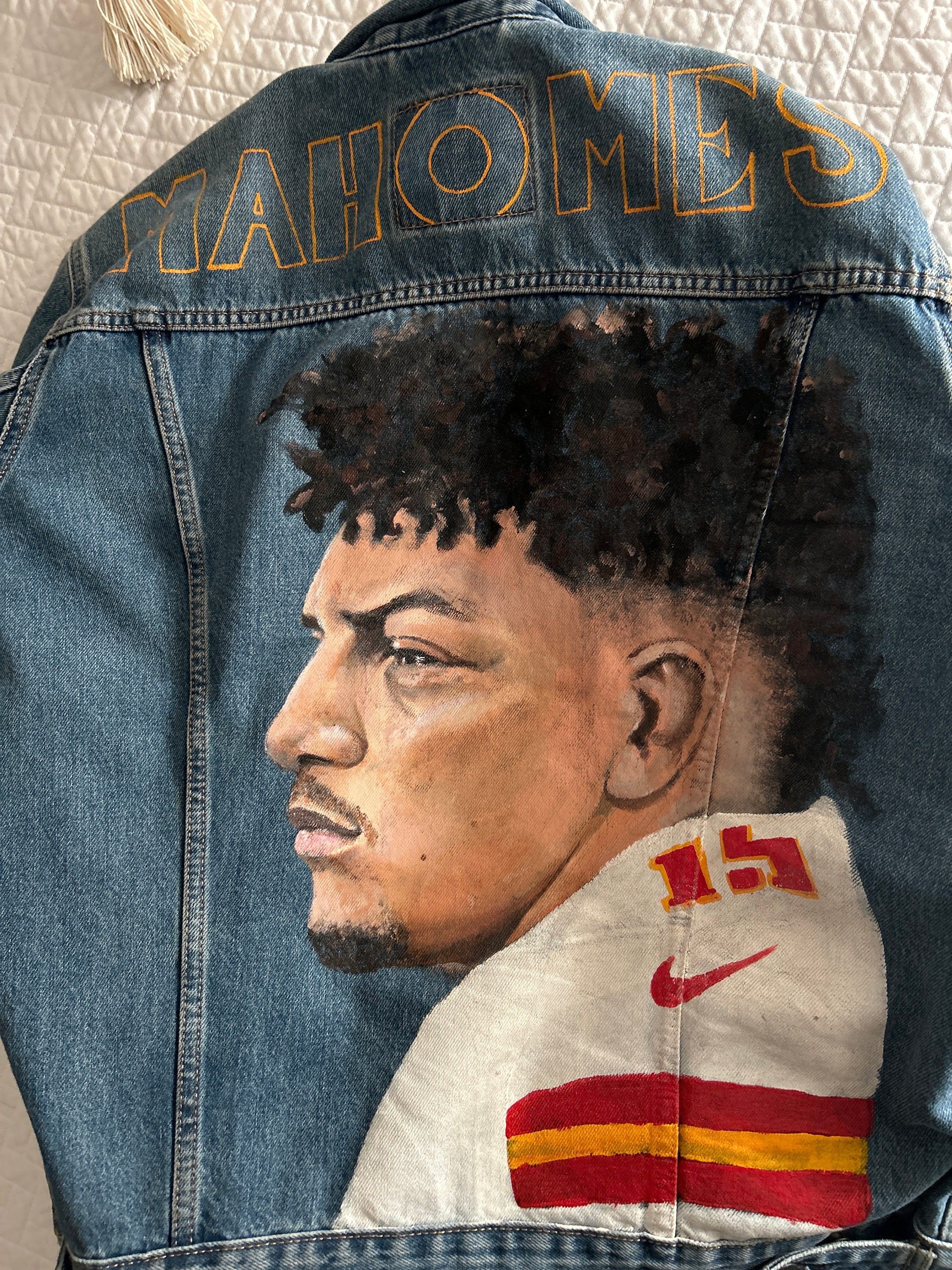 Custom Hand Painted Denim Jacket - Etsy