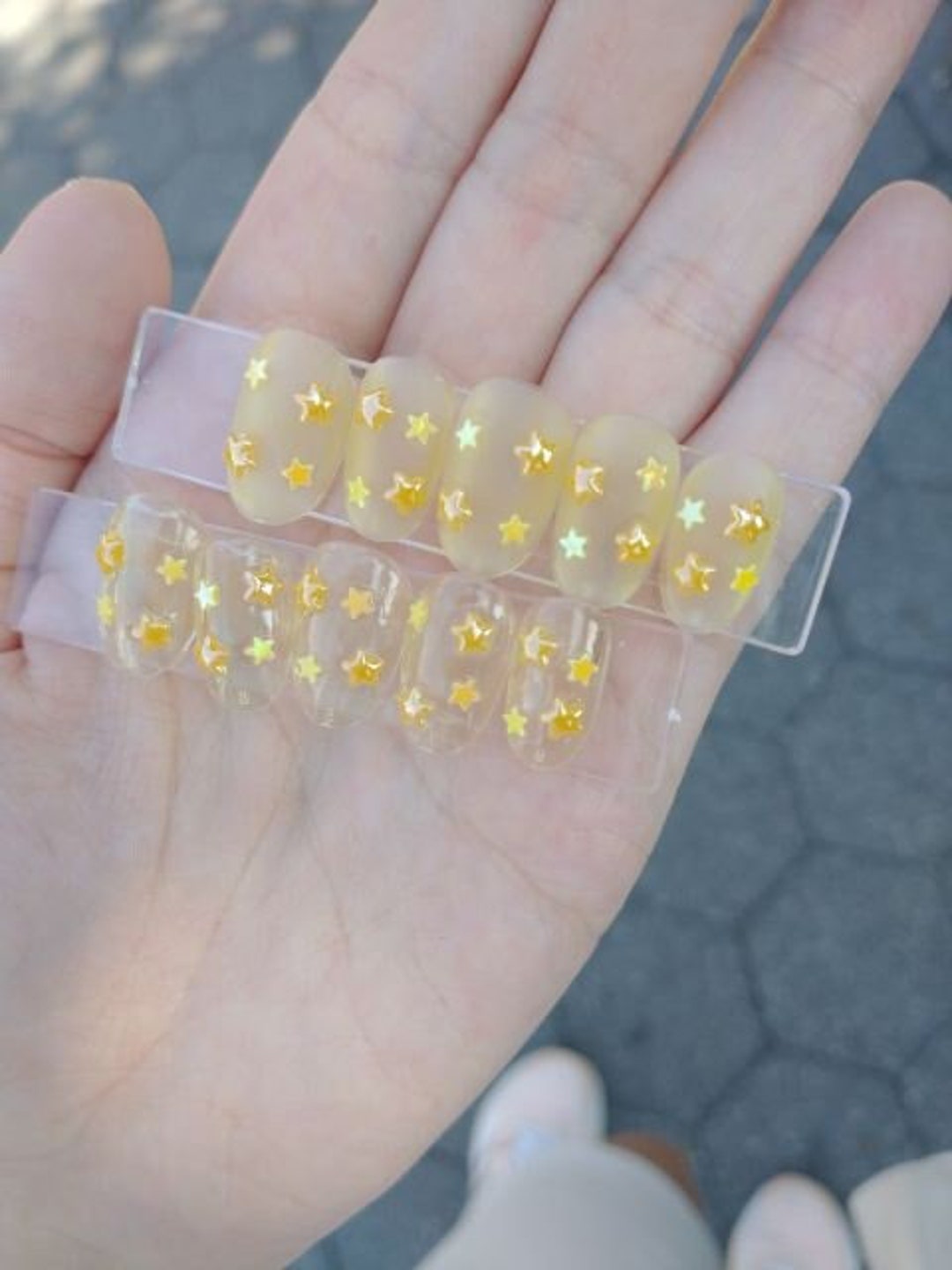 Cute Star Nail Set Complete Set of 10 Nails - Etsy