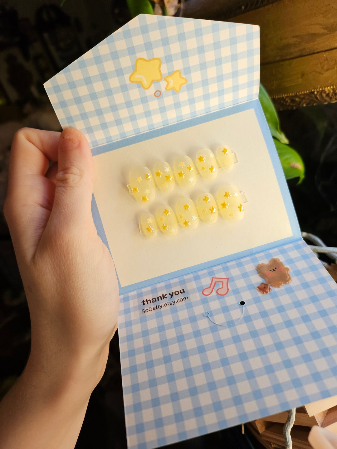 Cute Star Nail Set Complete Set of 10 Nails - Etsy
