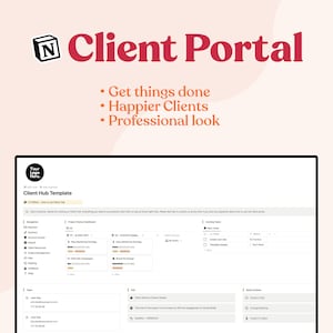 Notion Client Planner, Notion Template Client Portal, Notion Client ...