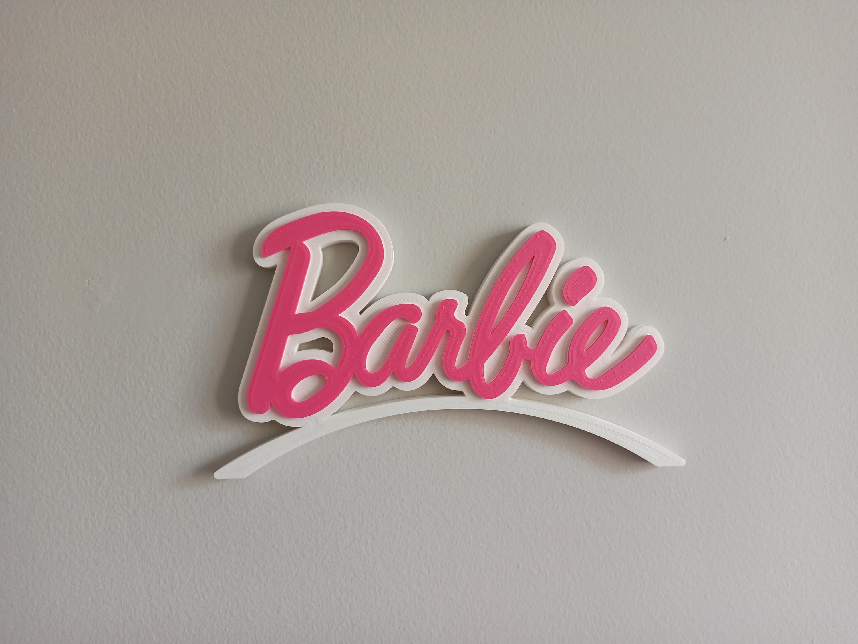 Barbie 3D Printed Barbie Sign Shelf Decoration Girls Room - Etsy