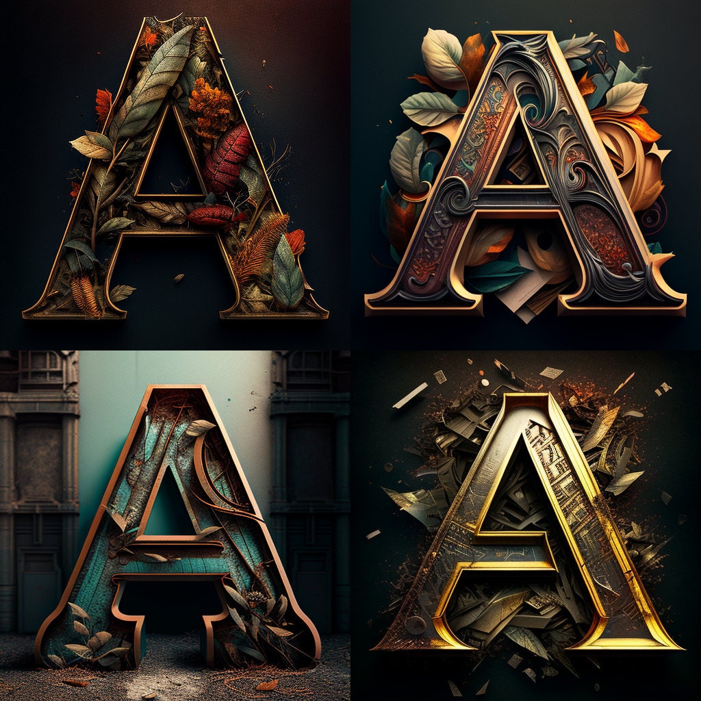 Letter Art Individual Alphabet Photos. Pictures of Letters for - Etsy