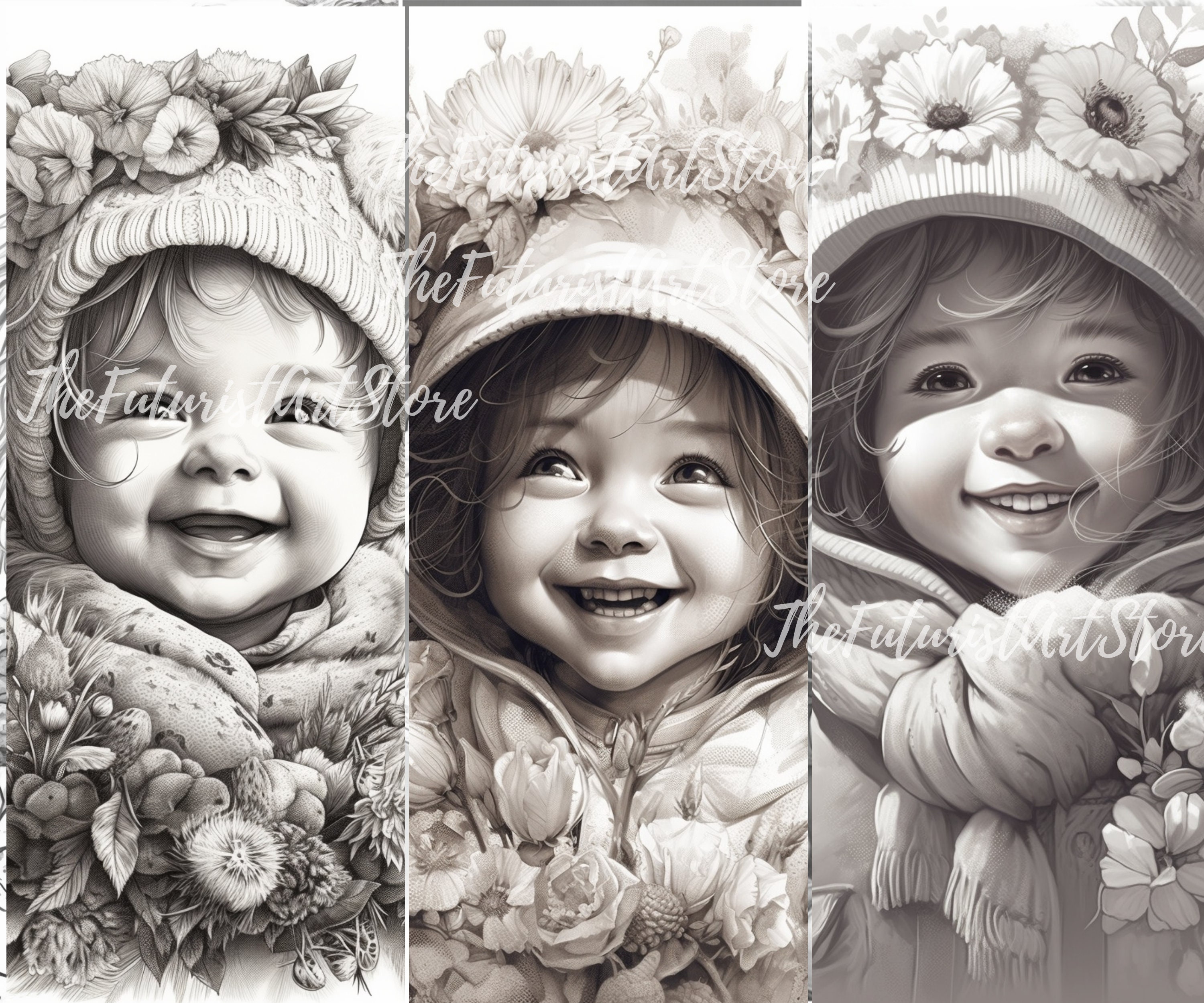 41 HD Winter Grayscale Coloring Pages, Princess Baby, Winter ...