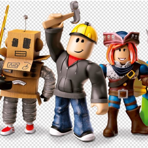 Roblox Png Characters - Etsy
