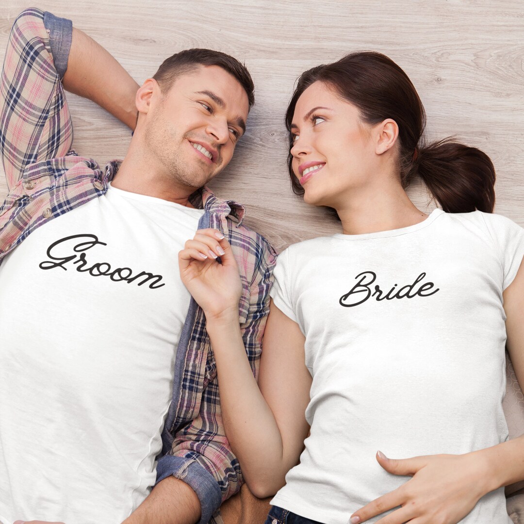 Wedding T Shirt Bride And Groom T Shirt Wedding Day T Shirt Etsy Uk