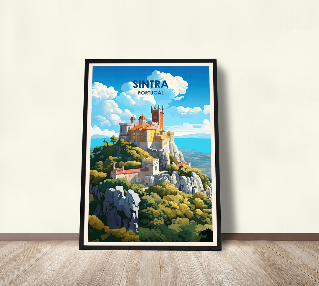 Sintra Travel Poster Portugal Poster Sintra Print Sintra - Etsy