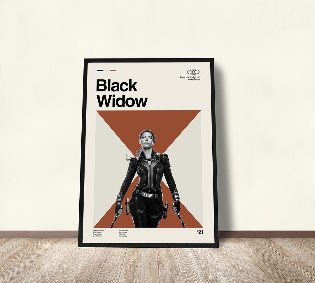 Black Widow Poster Black Widow Print Black Widow Art - Etsy