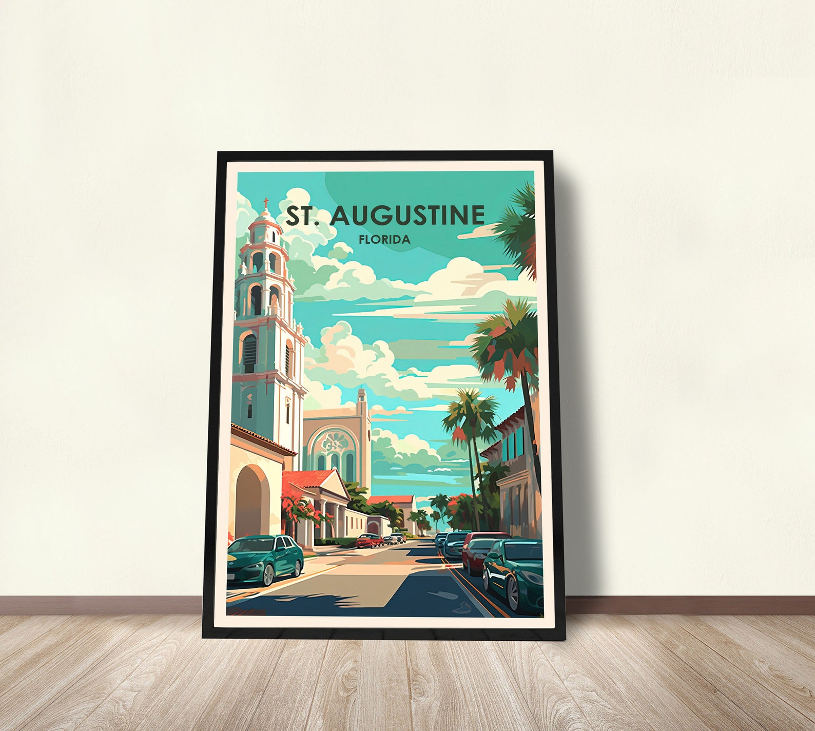 St Augustine Poster Florida Poster St Augustine Print St - Etsy