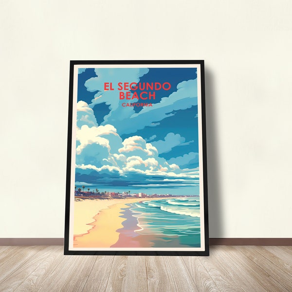 Segundo Beach Poster - Etsy
