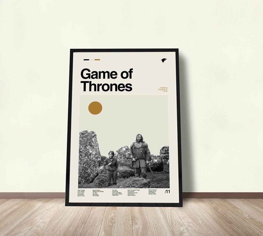 Game of Thrones Poster Game of Thrones Print Game of Thrones - Etsy
