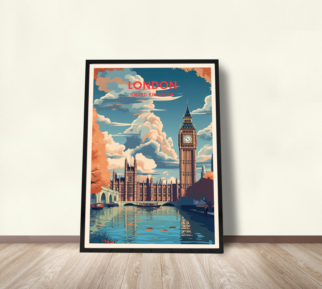 London Poster England Poster London Print London Wall Art - Etsy