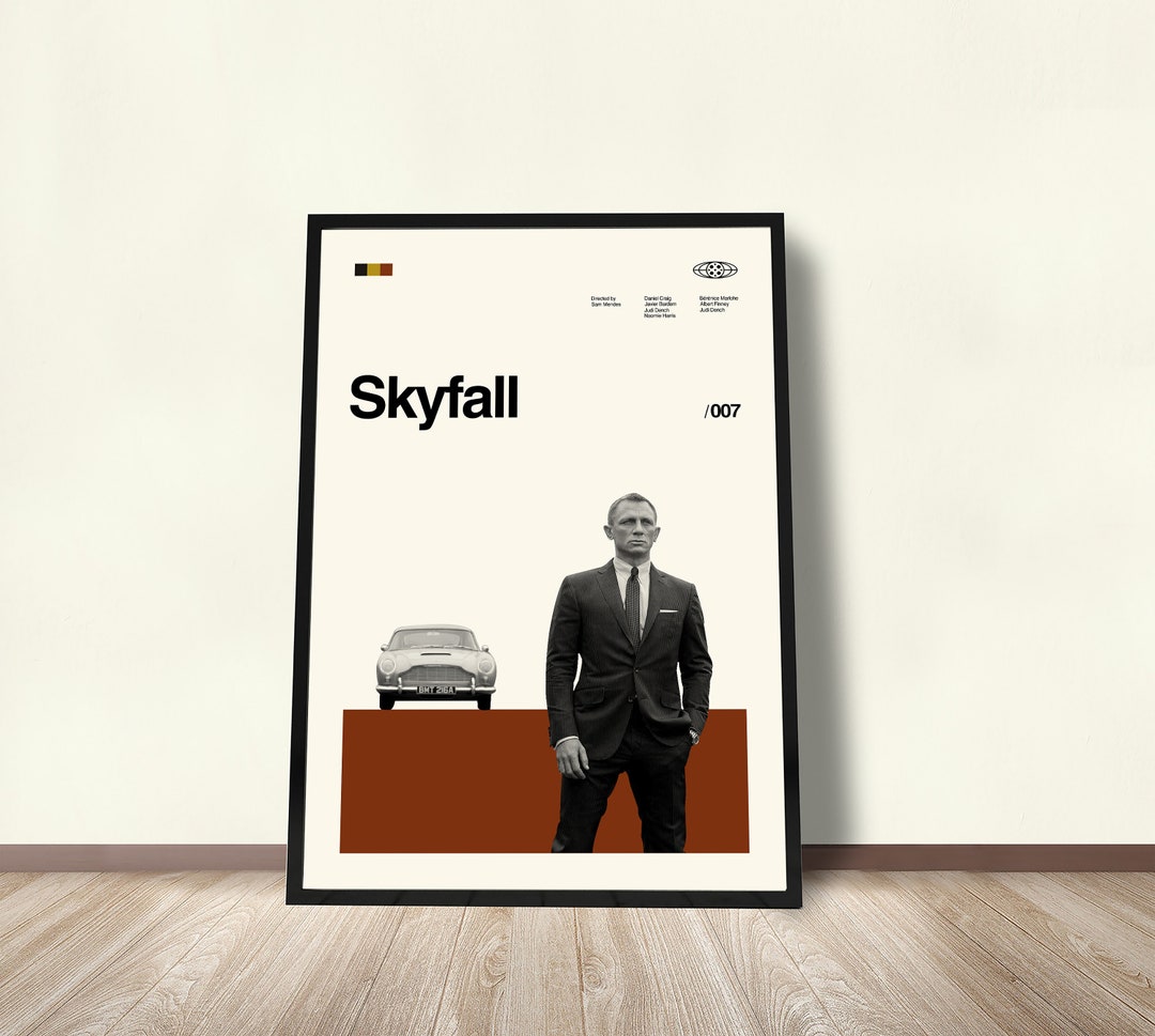 Skyfall Movie Poster Skyfall Retro Minimalist Movie Poster - Etsy
