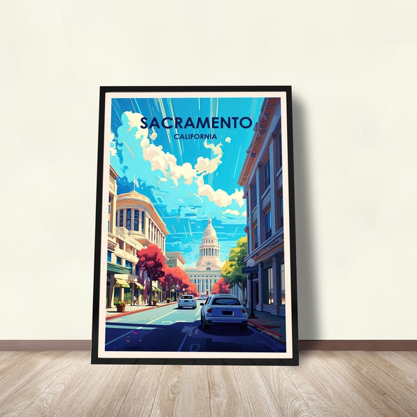 Sacramento Illustration - Etsy
