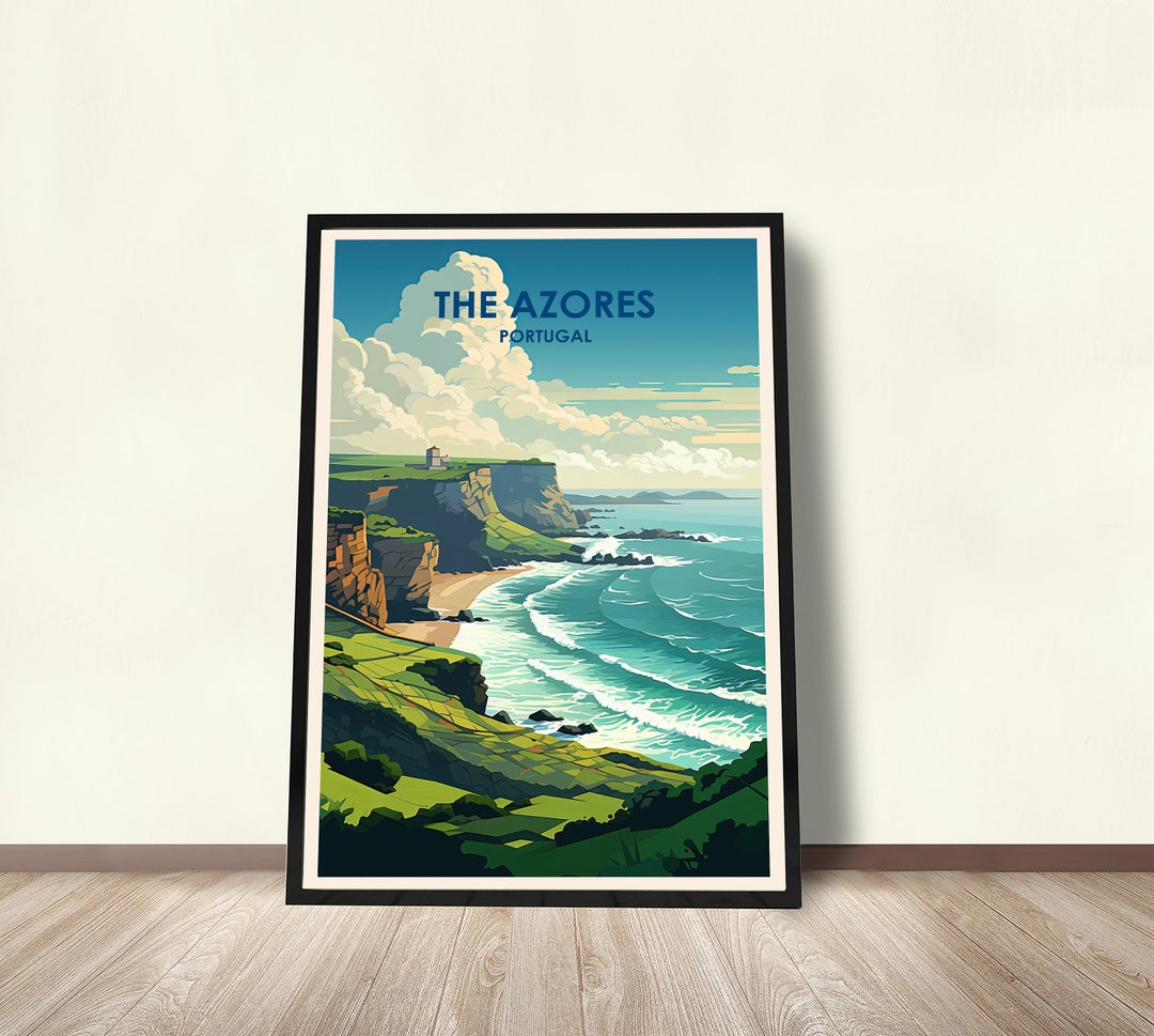 The Azores Poster Portugal Poster the Azores Print the - Etsy