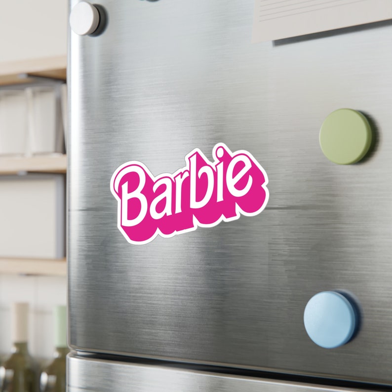 Kiss-cut Vinyl Decals Barbie Font Any Name - Etsy