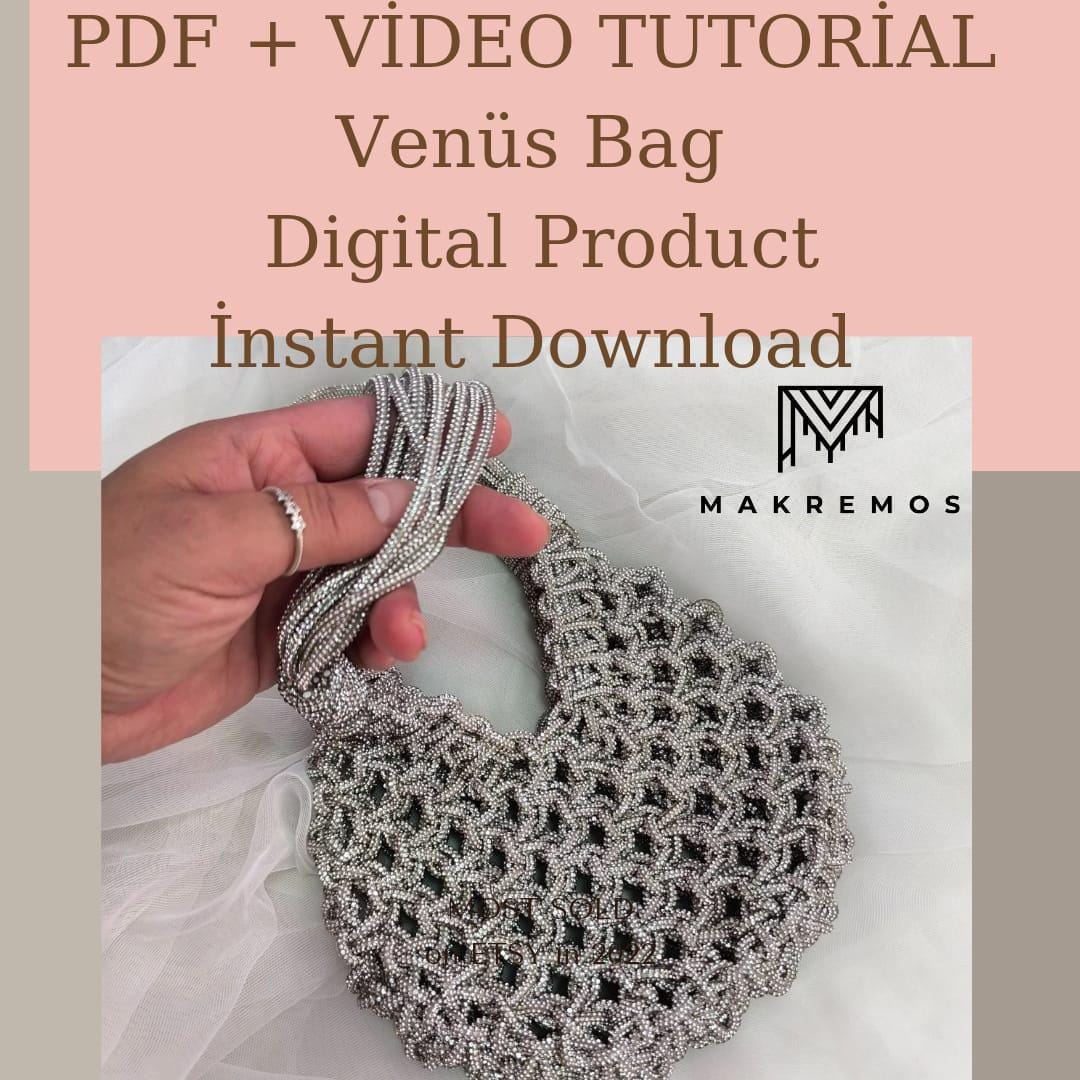 Venus Crystal Knot Bag | Macrame Shoulder Bag With Elegant Design | DIY ...