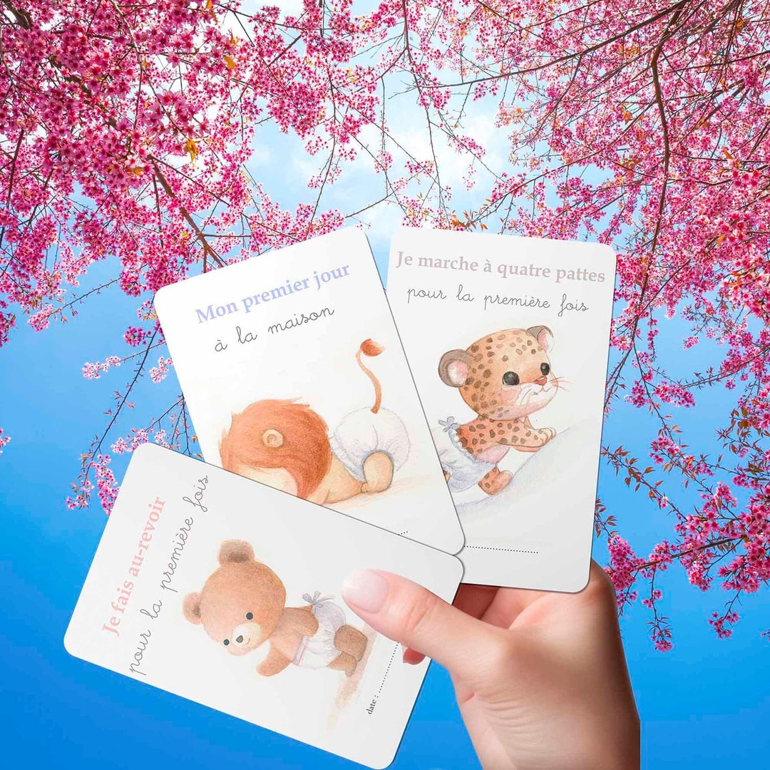 First Time Milestone Cards, 1st Time Baby Cards, Gift for Mom, Baby ...