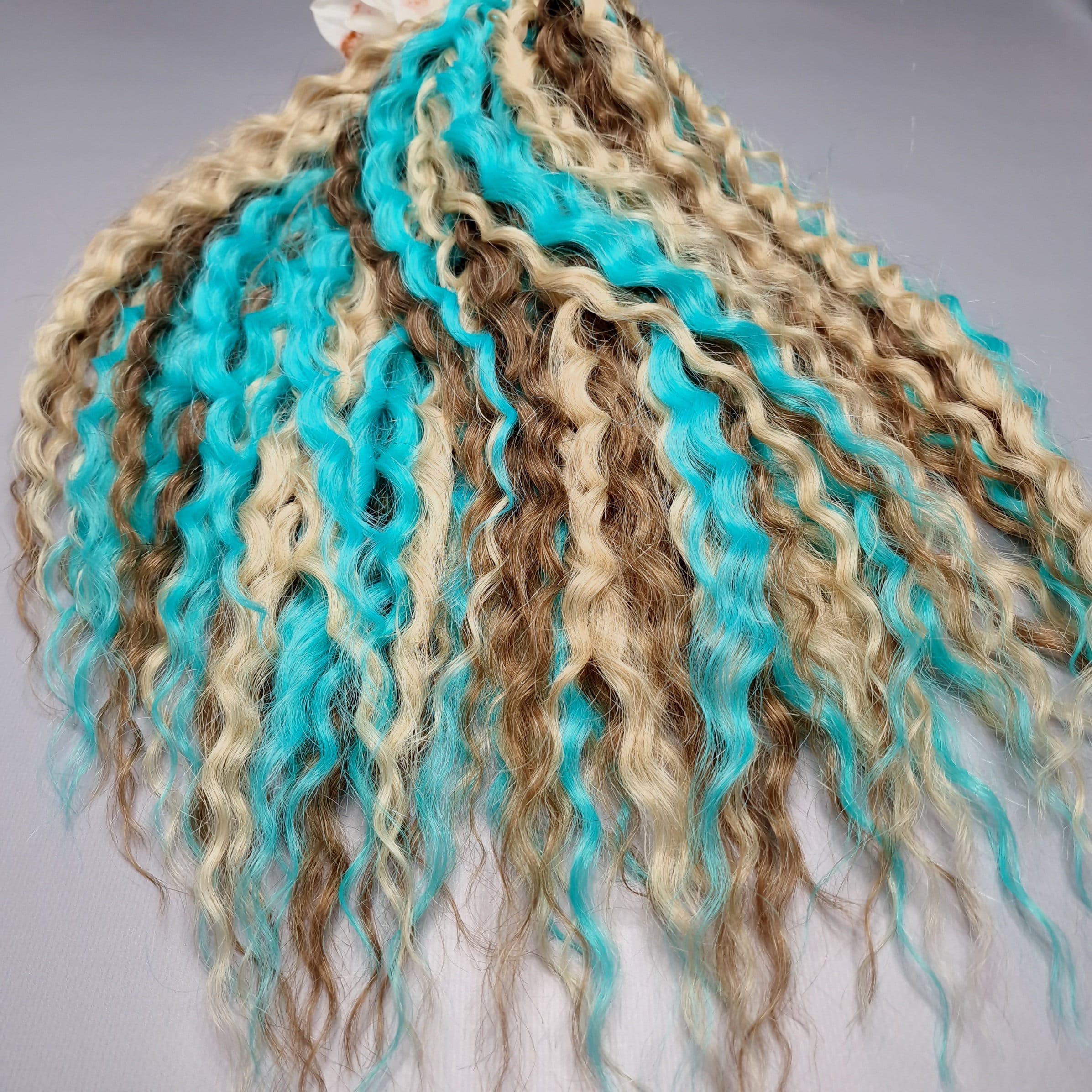 Soft Curl Locs Wave Crochet Hair Curly Dreads Wavy Dread Extension De ...