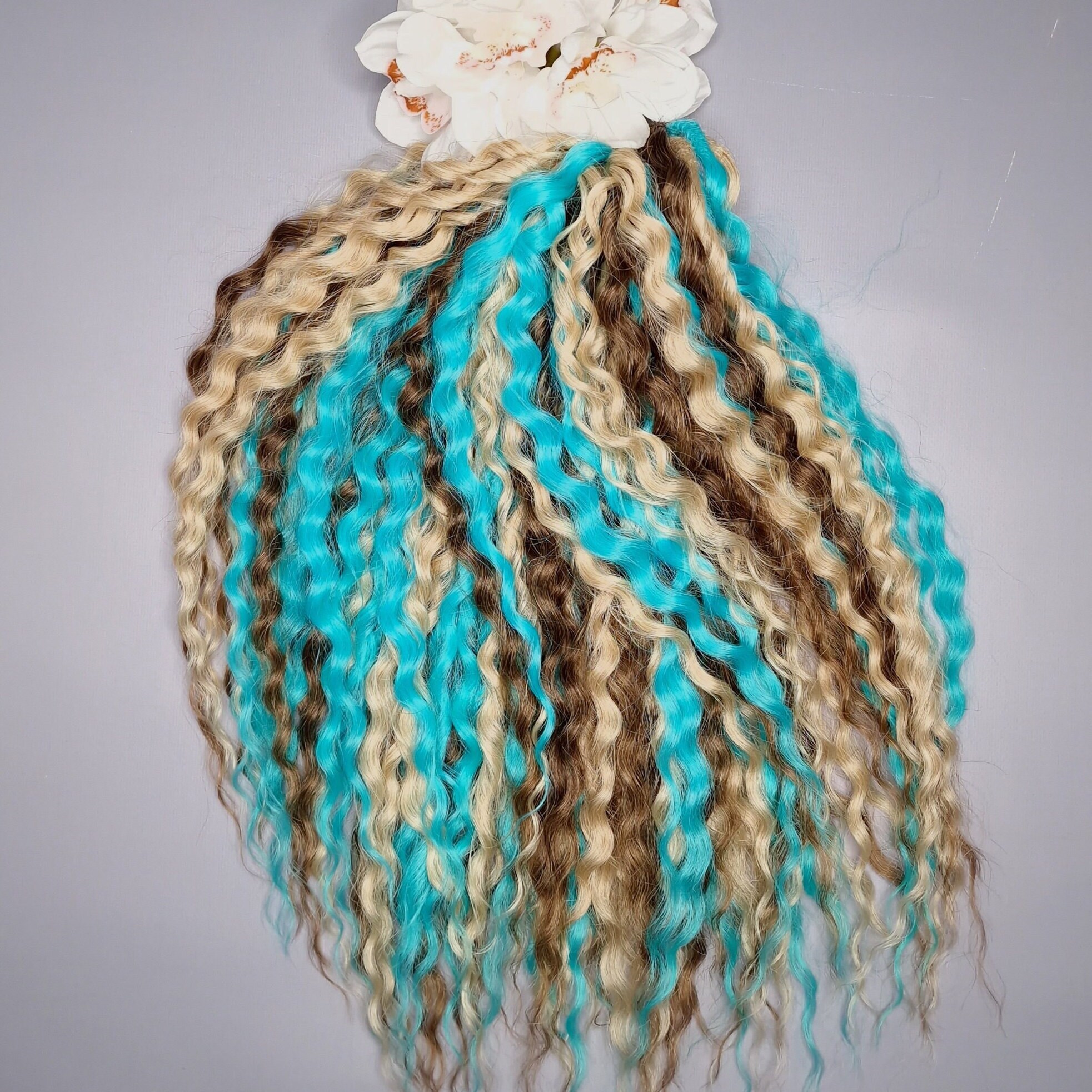 Soft Curl Locs Wave Crochet Hair Curly Dreads Wavy Dread Extension De ...