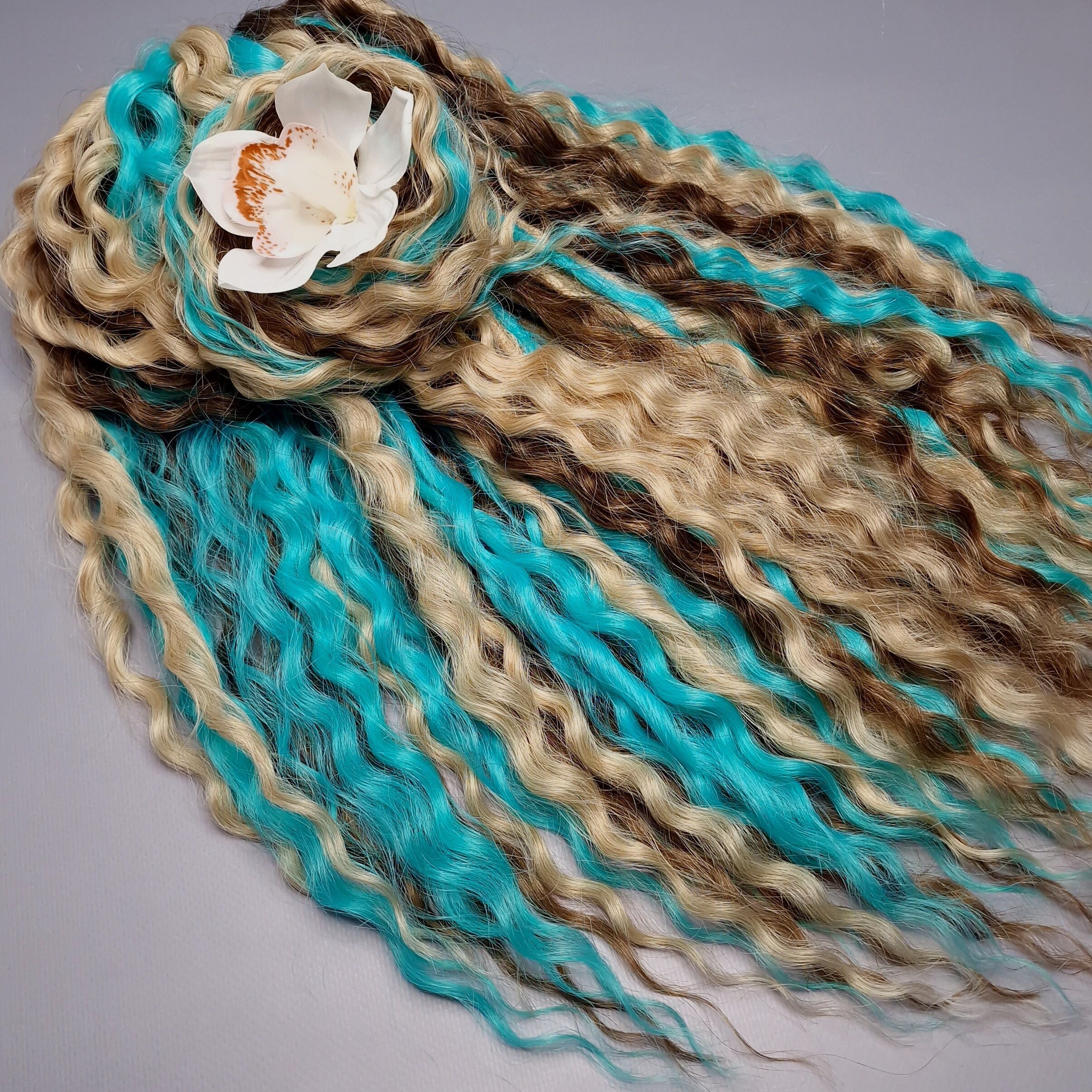 Soft Curl Locs Wave Crochet Hair Curly Dreads Wavy Dread Extension De ...