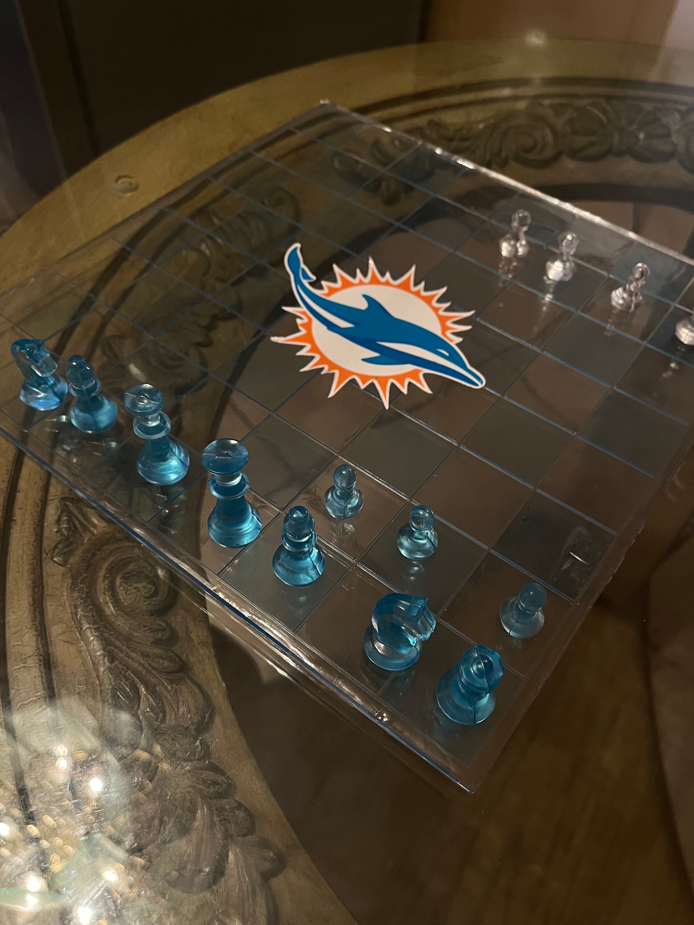 Custom Sports Team Chess Set Resin Chess Set footballbaseball ...