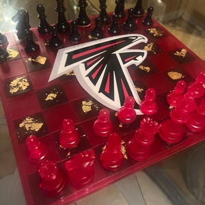Custom Sports Team Chess Set | Resin Chess Set |football|baseball ...