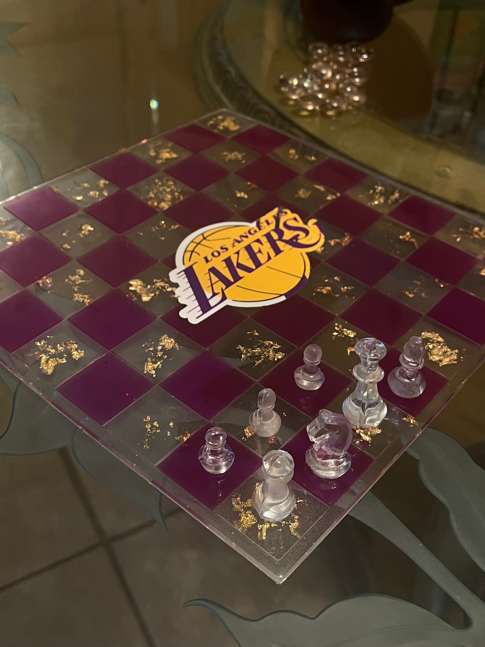 Custom Sports Team Chess Set Resin Chess Set footballbaseball ...