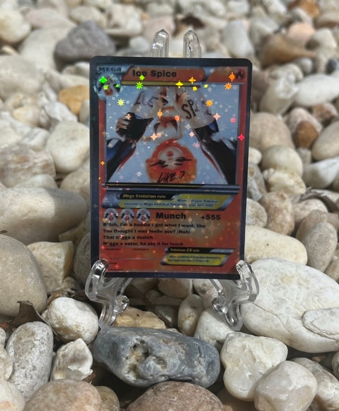 Ice Spice| Album Cover Sticker| Music Sticker| Ice Spicepokémon Card ...