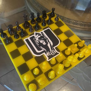 Custom Sports Team Chess Set | Resin Chess Set |football|baseball ...